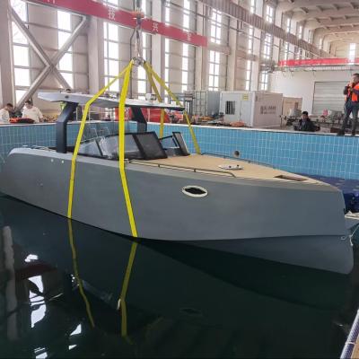 China Multifunctional Aluminum Alloy Boat 1076 Pounds Load Capacity 300hp for sale