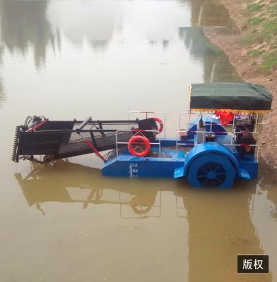 China Full Hydraulic Drive Aquatic Weed Harvester with Paddle Wheel Propulsion and Modular Design for Efficient Waterway Cleaning for sale