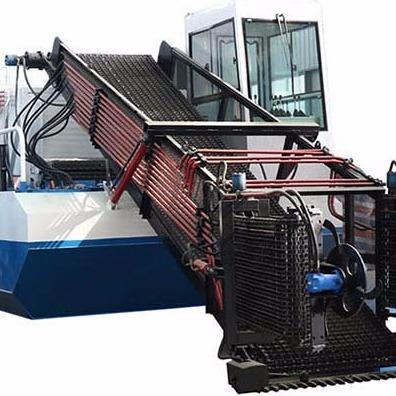China 10000L/Hour Productivity Aquatic Weed Harvester with 8000 kg Weight and 3km/h Working Speed for Efficient Lake Weed Removal for sale