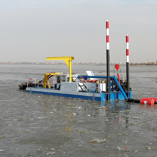 Quality Diesel Power Cutter Suction Dredger 500m³/h Working Capacity for River Dredging for sale
