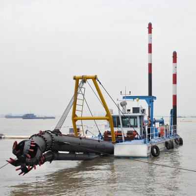 China CE Certified Full Hydraulic Cutter Suction Dredger with 1200m3/h Capacity for Lake and Port Dredging for sale