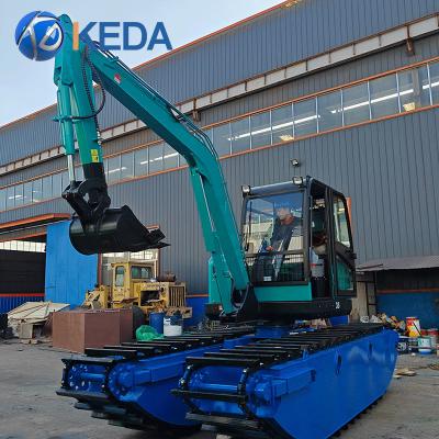 China KEDA Multi-purpose Amphibious Excavator with Sealed Box-shaped Track Shoe and Advanced Hydraulic System for sale