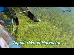 keda custom aquatic weed harvester with 45 kw engine, 2m mowing width, and full hydraulic drive