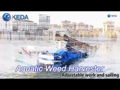 keda high efficiency aquatic weed harvester with 150mm working width, 30-50 hp tractor power