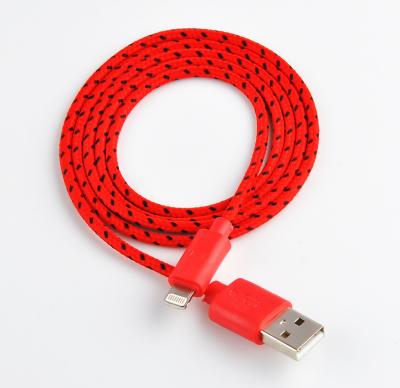 Cina Intrecci il tessuto micro USB che fa pagare il cavo di dati per il FCC di RoHS del CE di Iphone 5s in vendita