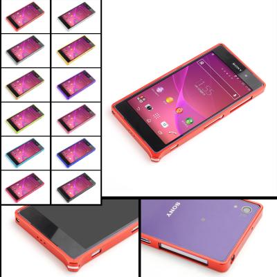 Cina cassa ultra sottile del telefono della pagina del paraurti del metallo della lega di alluminio di 0,8 millimetri per Xperia Z2 L50w (SV) in vendita