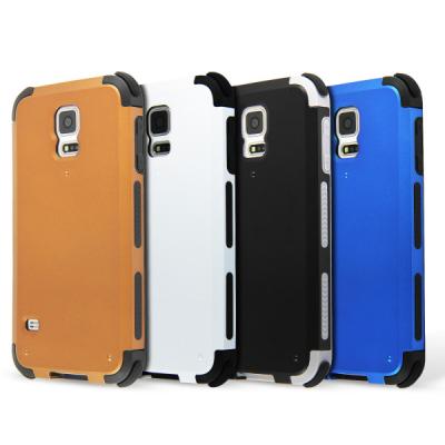 Cina 2 in 1 casse colorate della galassia S5 di Samsung del telefono cellulare, rivestimenti protettivi del telefono cellulare in vendita