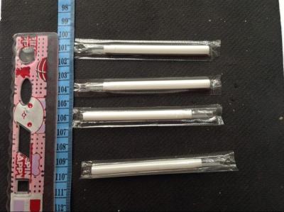 China white color plastic drinking Telescopic straws for sale