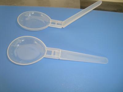 China plastic disposable spoon tableware Folding spoon for soup for sale