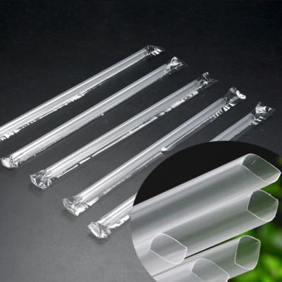 China individual package drinking straw PP straight straw drinking Straws for milk juce for sale