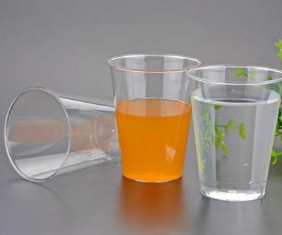China Clear Hard Plastic Disposable Tumbler Cups Bar Catering 8 OZ for sale