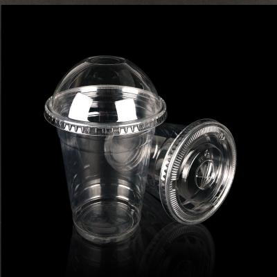 China Clear Plastic 500ml 16oz Disposable Cups with lid or not Drinking Glasses  Birthday Wedding Party for sale