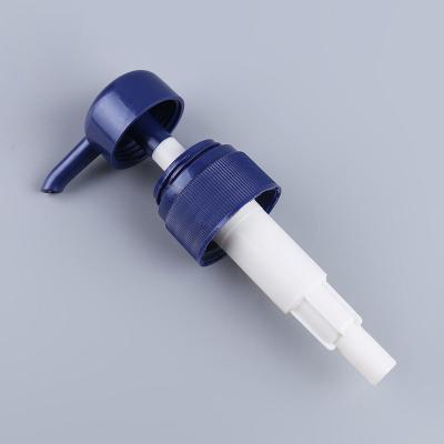 China Hair lotions bottle pump head in blue color for sale