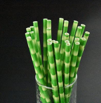 China Biodegradable food paper cocktail straws paper drinking straw for sale