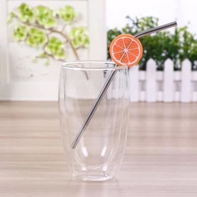 China Stainless Steel Metal Angled Bent Drinking Straw Stylish Reusable Straws for sale
