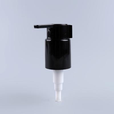 China Black color Cosmetic Pump Head 24/415  plastic lotion pump sprayer with clip for sale