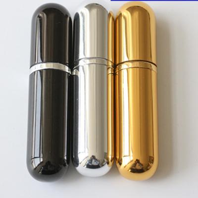 China 10 ml shiny round head electrochemical aluminum spray bottle for sale