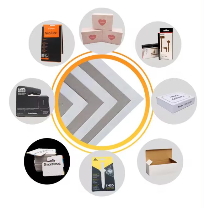 230 Grs And 450 Grs CDB Coated Duplex Board With Grey Back Duplex Board Paper Grey Back