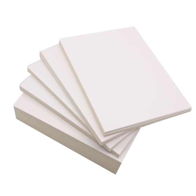 White art paper sample with matt finish