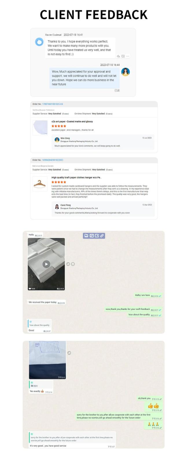 Testimonials from satisfied customers