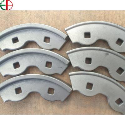China High Hardness HB600 Ni-Hard Rotary Tiller Bent Blades Wear Resistant Dry Land Farming Rotavator Blade Casting Part for sale