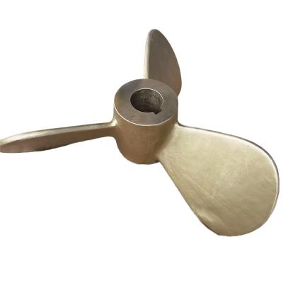 China 3 Blades H62 Bronze Marine Propeller Custom Ship Boat Propeller Sand Blasting Surface 500-3000mm Diameter Model EB9019 for sale