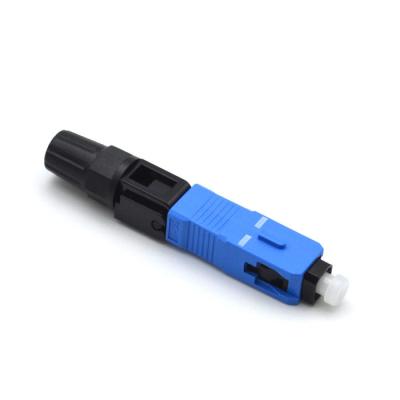 China Blue FTTH Field Installable Fiber Optic Connector SC LC FC ST LAN 55mm for sale