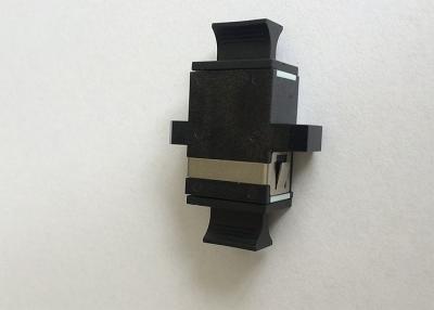China ABS Plastic MPO Fiber Optic Adapter Metal Black SM / MM Male To Female Coupler for sale