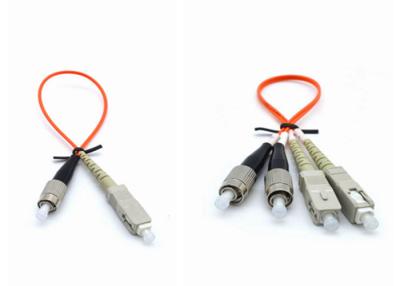 China SX / DX Multimode Fiber Optic Patch Cord LSZH SC - FC Patch Cord For FTTH Jumper for sale