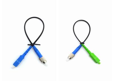 China Indoor Armored Fiber Patch Cable , Light Weight Single Mode SC FC Patch Cord for sale