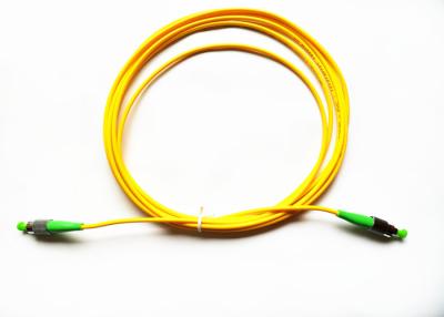China FC APC Simplex Fiber Optic Patch Cord Single Mode Optical Fiber Jumper 3m for sale