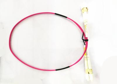 China LC Fiber Optic Patch Cord Multi-mode (MM) Duplex Optical Fiber Jumper OM3 OM4 for sale