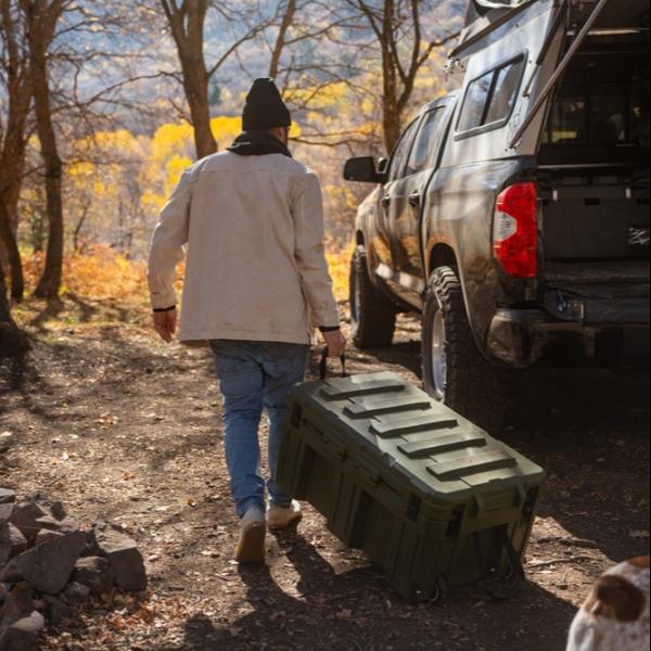 Quality V3+ Rugged Camping Storage Box 232L Capacity With Nylon Rope Handles for sale