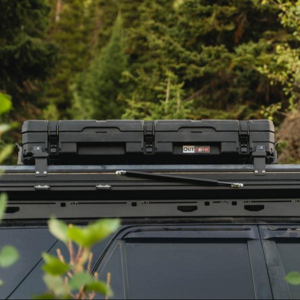 Quality V7 Interlocking Car Roof Top Cargo Box Rugged 122L Capacity for sale