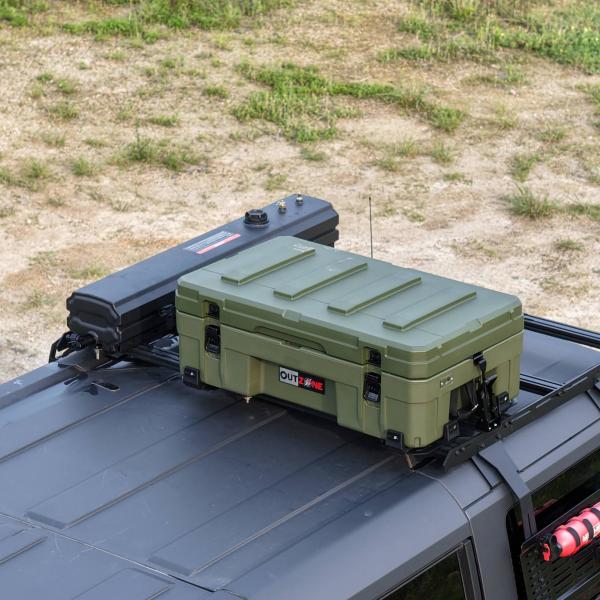 Quality Camping Carry Car Roof Box 66L Capacity LLDPE Material Customized for sale