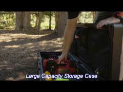 V5 Rugged Camping Box Organizer 180L Con Maniglie di Nylon