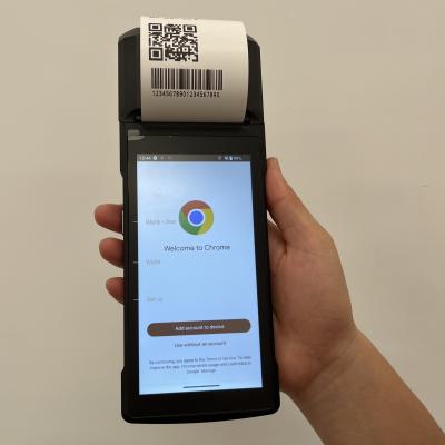 China NFC All In One POS Terminal Wireless With High Speed 58mm Thermal Printer for sale