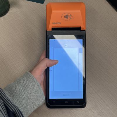 China Android-POS-Terminal mit eingebauter 58mm-Drucker 6400mAh-Batterie und SDK-Unterstützung zu verkaufen