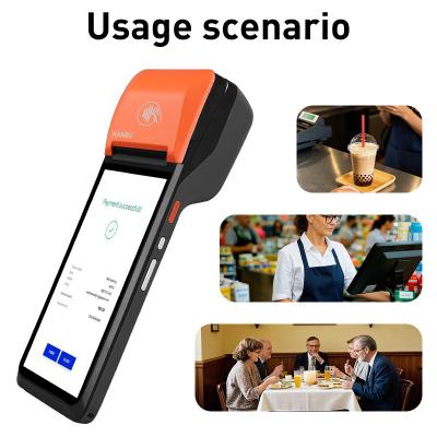 China TYPE C Charging POS Terminal With 8-Core * 2.0GHz CPU And Customized Orange Color Android Pos Terminals for sale