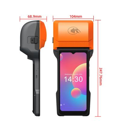 China Smart Handheld POS Terminal - Android 14, 80mm Thermal Printer, 5MP Camera for Seamless Business Operations for sale