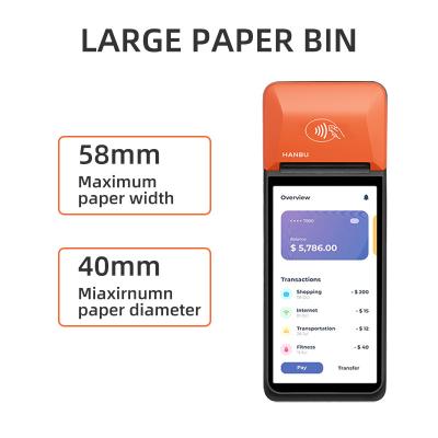 Terminal POS com impressora de 58 mm personalizada para atender às necessidades do cliente