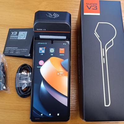 China SUNMI V3 Portátil 3+32GB tela grande 6.75Inch Pos Qualcomm Android13 Restaurante Check Out Pos System à venda
