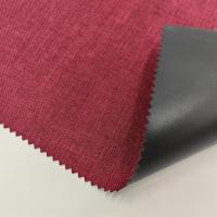 China Red 600D Cation Fabric Plain Style PVC Coated Eco-Friendly Solution for sale