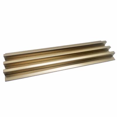 China Zr Brass Stainless Steel Trim Strips Multi Slot Corner Trim Bending TUV AISI for sale