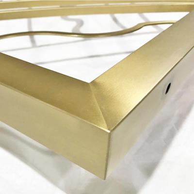 Cina 304 316 divisorio della divisione dello schermo della lamiera sottile di acciaio inossidabile del quadrato della linea sottile dell'oro di 201 modello per la decorazione della parete in vendita
