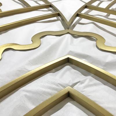 Cina 304 316 divisorio della divisione dello schermo della lamiera sottile di acciaio inossidabile del quadrato della linea sottile dell'oro di 201 modello per la decorazione della parete in vendita
