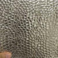 China Black Titanium Embossed Stainless Steel Sheet Honeycomb Pattern 1219x2438mm for sale