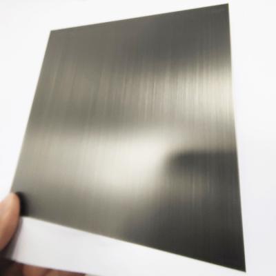 China Hand-Brushed Black Antique Bronze Color Stainless Steel Sheet For Interior Design for sale