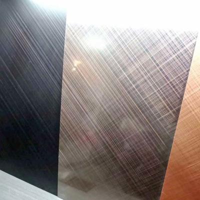 Cina Lo strato trasversale PVD di acciaio inossidabile di colore del nero della linea sottile SS430 304 ha ricoperto in vendita