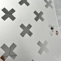 China Custom Small Sample Mirror 8K Partial Etching Stainless Steel Sheet for sale